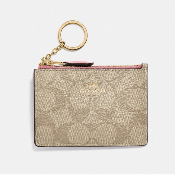 Coach | Bags | Mini Skinny Id Case In Signature Canvas | Poshmark